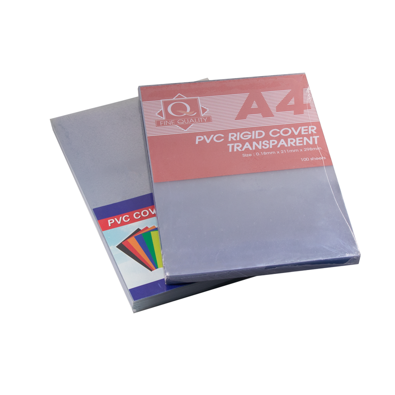 A4 Size Transparent Rigid PVC Sheet for Stationery Cover - HSQY Plastic